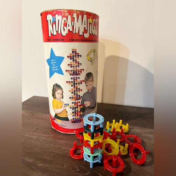 Toys | Vintage Ringa Majigs Kids Builder Set | Poshmark